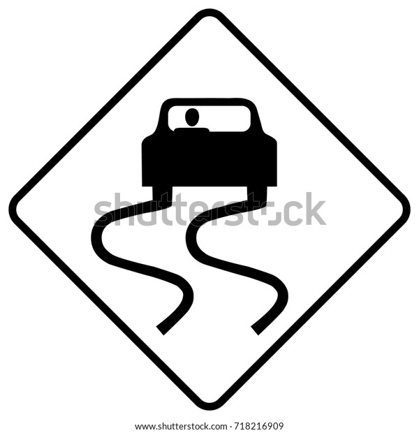 Caution Hidden Drive Ahead Sign Stock Vector (Royalty Free) 718216909 ...