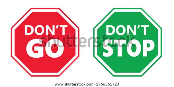 Caution school kids, stop and go area sign and slow down icon Do not ...