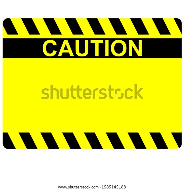 Caution Sign Board Vector: vector de stock (libre de regalías ...