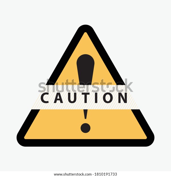 Caution Sign Symbol Exclamation Point Vector Stock Vector (Royalty Free ...