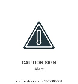 Caution Sign Vector Icon On White Stock Vector (Royalty Free ...