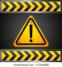 Caution Signals Design Vector Illustration Eps10 Stock Vector (Royalty ...