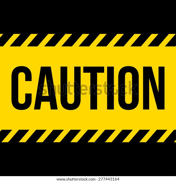 Caution Signals Design Vector Illustration Eps10 Stock Vector (Royalty ...