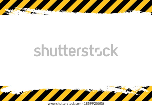 Caution Tape Border Grunge Design Clipart Stock Vector (Royalty Free ...