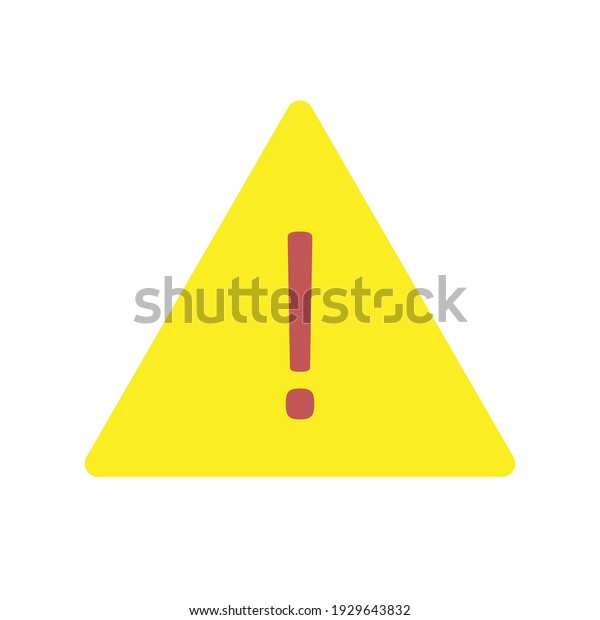 Caution Warning Sign Sticker Danger Sign Stock Vector (Royalty Free ...