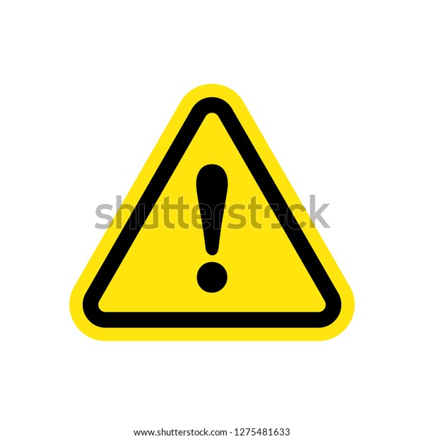 Caution Warning Sign Sticker Editable Vector Stock Vector (Royalty Free ...