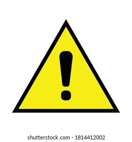 Caution Warning Sign Sticker Yellow Color 库存矢量图（免版税）1811838757 ...