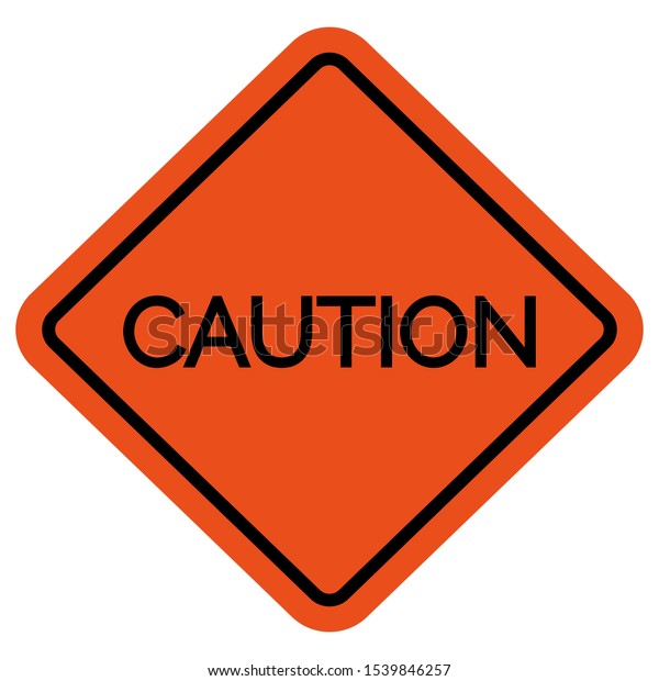 Caution Warning Sign Without Picture Vector Stock Vector (Royalty Free ...