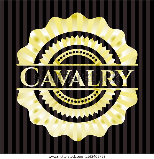 Cavalry Golden Emblem Stock Vector (Royalty Free) 1162408789 | Shutterstock