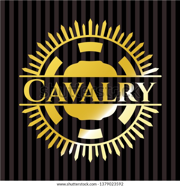 Cavalry Golden Emblem Stock Vector (Royalty Free) 1379023592 | Shutterstock