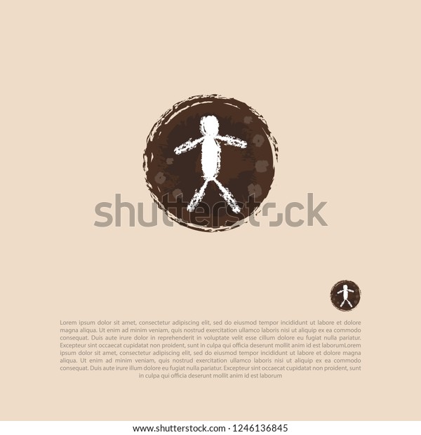 Cave Art Logo Stock Vector (Royalty Free) 1246136845 | Shutterstock