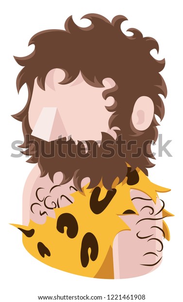 Caveman Avatar Cartoon Person Icon Emoji 库存矢量图（免版税）1221461908 ...