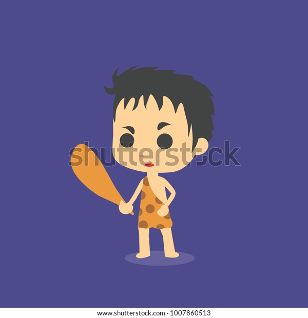 Caveman Cartoon Illustration Stock Vector (Royalty Free) 1007860513 ...