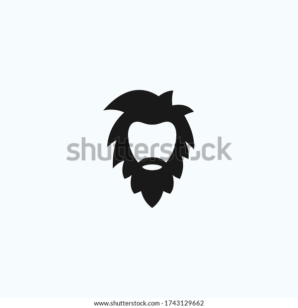 Caveman Logo Icon Cave Stock Vector (Royalty Free) 1743129662