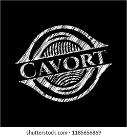 Cavort Written Chalkboard Texture Stock Vector (Royalty Free ...