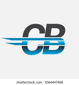 Cb Initial Logo Company Name Colored Stock Vector (Royalty Free ...
