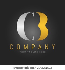 Cb Initial Logo Company Name Colored Stock Vector (Royalty Free ...