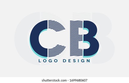 Cb Letter Logo Design Template Vector Stock Vector (Royalty Free ...
