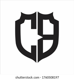 Cb Logo Shield Style Monogram Design Stock Vector (Royalty Free ...