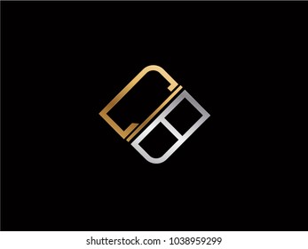 Lb Square Shape Letter Logo Design: เวกเตอร์สต็อก (ปลอดค่าลิขสิทธิ์ ...