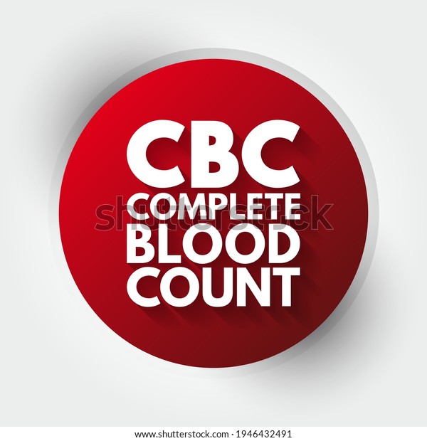 Cbc Complete Blood Count Acronym Medical Stock Vector (Royalty Free ...