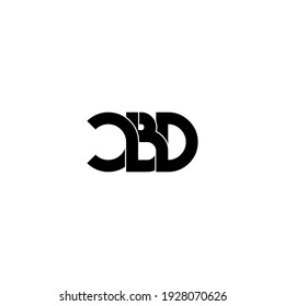 Cbd Letter Original Monogram Logo Design Stock Vector (Royalty Free ...