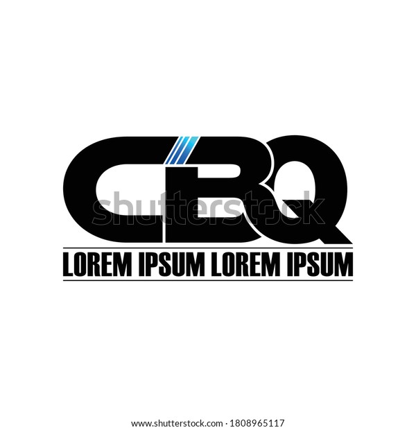 Cbq Letter Monogram Logo Design Vector Stock Vector (Royalty Free ...