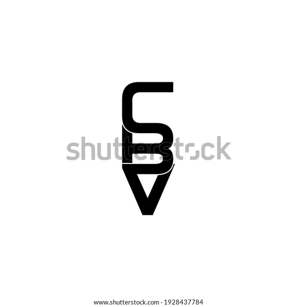 Cbv Letter Original Monogram Logo Design Stock Vector (Royalty Free ...