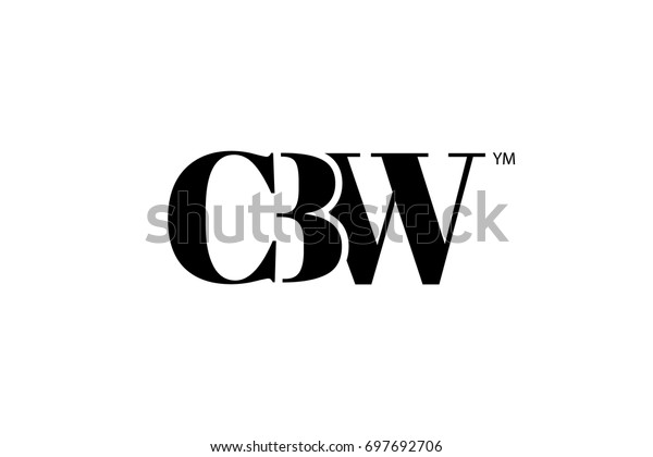 Cbw Logo Branding Letter Vector Graphic Stock Vector (Royalty Free ...