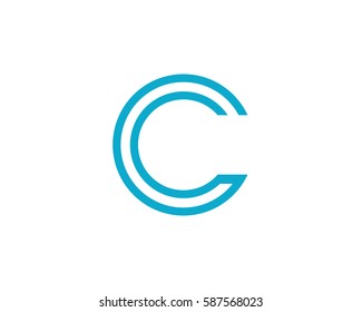 Cc Circle Logo Stock Vector (Royalty Free) 587568023 | Shutterstock