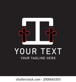 Cc Cross Christian Logo Design Vector Stock Vector (Royalty Free ...