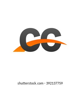 Cc Initial Overlapping Swoosh Letter Logo Stock Vector (Royalty Free ...