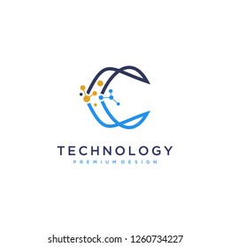 Cc Initial Technology Logo Designs Template Stock Vector (Royalty Free) 1260734227 | Shutterstock