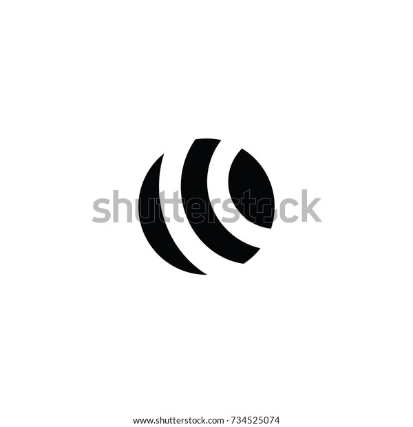 Cc Letter Circle Vector Logo Stock Vector (Royalty Free) 734525074 ...