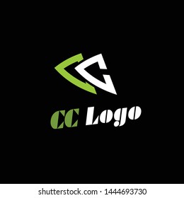 Cc Letter Initial Gaming Logo Design Stock Vector (Royalty Free ...