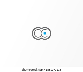 Cc Line Circle Logo Design Icon Stock Vector (Royalty Free) 1881977116 ...
