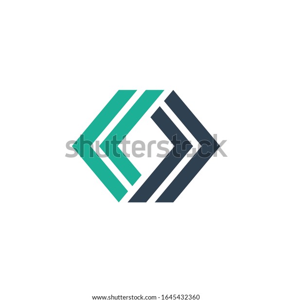 Cc Square Logo Design Vector Modern Stock Vector (Royalty Free ...
