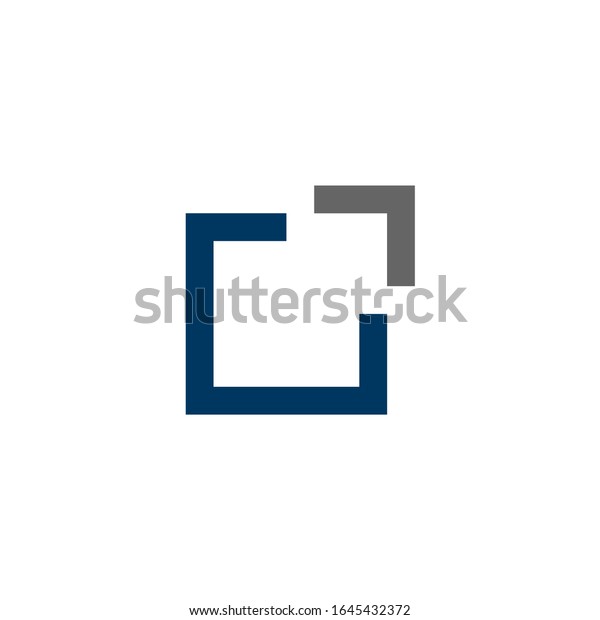 Cc Square Logo Design Vector Modern Stock Vector (Royalty Free ...