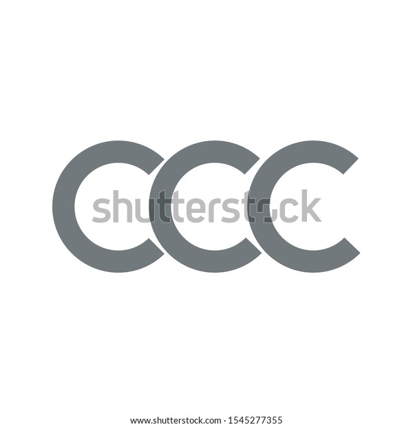 Ccc Rounded Lettering Logo Stock Vector Stock Vector (Royalty Free ...
