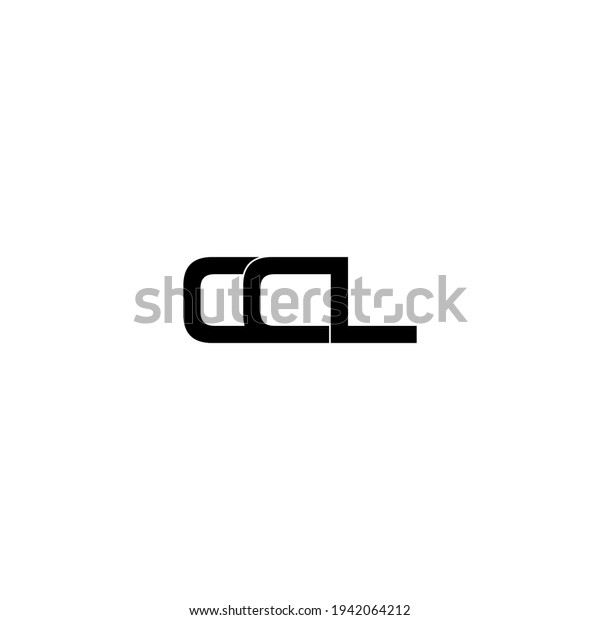 Ccl Letter Original Monogram Logo Design Stock Vector (Royalty Free ...
