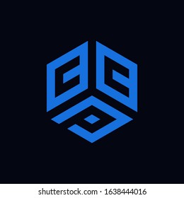 Ccp Monogram Logo Konsep Icon Template Stock Vector (Royalty Free ...