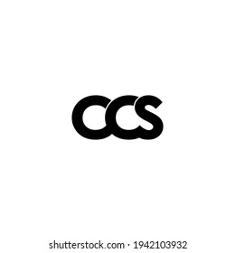 Ccs Letter Original Monogram Logo Design Stock Vector (Royalty Free ...