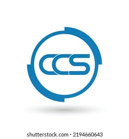 Ccs Written Logo Design Middle Round Stock Vector (Royalty Free ...