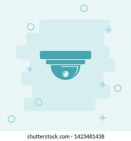 Cctv Camera Icon Simple Icon Blue Stock Vector (Royalty Free ...