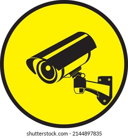 Cctv Camera Sign Vector Illustration Security Stock Vector (Royalty ...