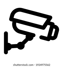 Cctv Service Icon Using Line Style Stock Vector (Royalty Free ...