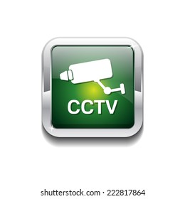Cctv Sign Green Vector Icon Button Stock Vector (Royalty Free ...