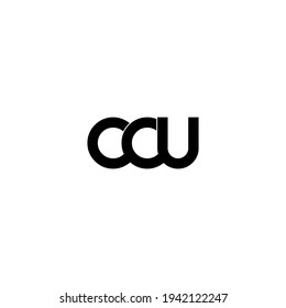 Ccu Letter Original Monogram Logo Design Stock Vector (Royalty Free ...