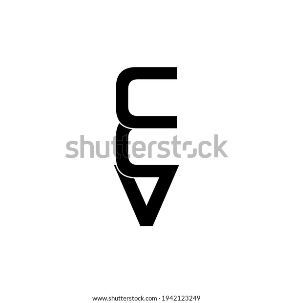 Ccv Letter Original Monogram Logo Design Stock Vector (Royalty Free ...