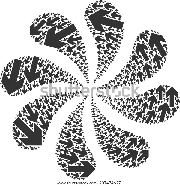 Ccw Rotation Arrow Icon Twirl Motion Stock Vector (Royalty Free ...